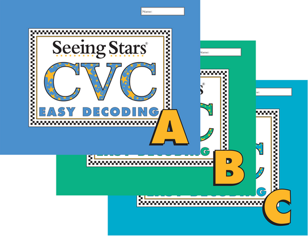 Seeing Stars® Easy CVC Workbooks – Gander Publishing
