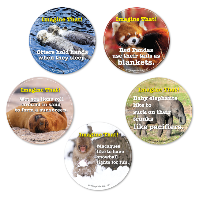 Sticker and Bookmark Set (includes 50 stickers and 50 bookmarks ...